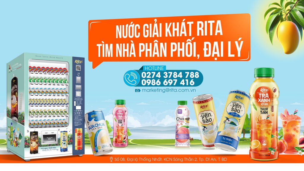 Gia Công Nước Giải Khát Theo Yêu Cầu - RITA - Phân Phối Toàn Quốc